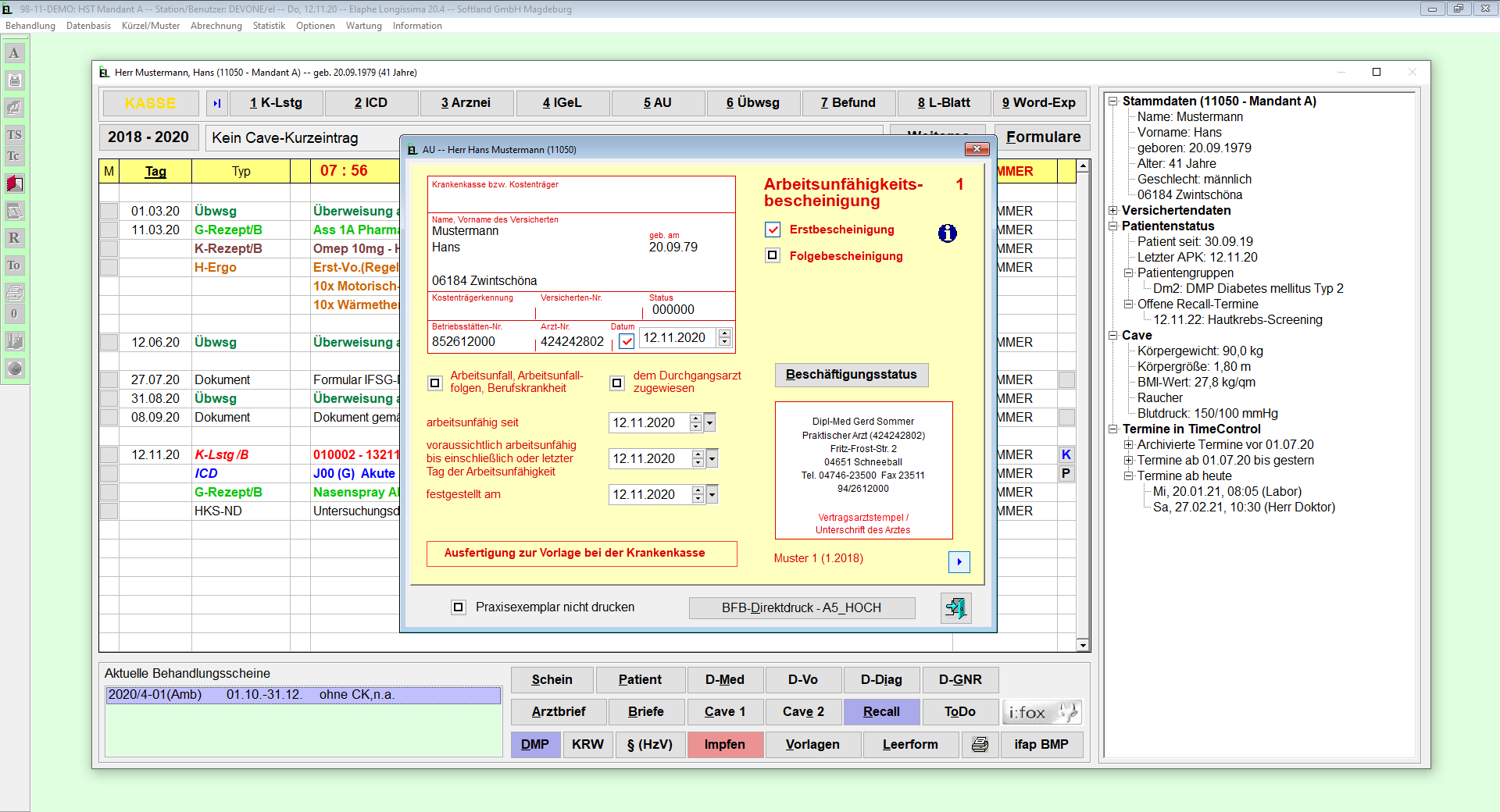 Formulare – Praxissoftware Elaphe Longissima